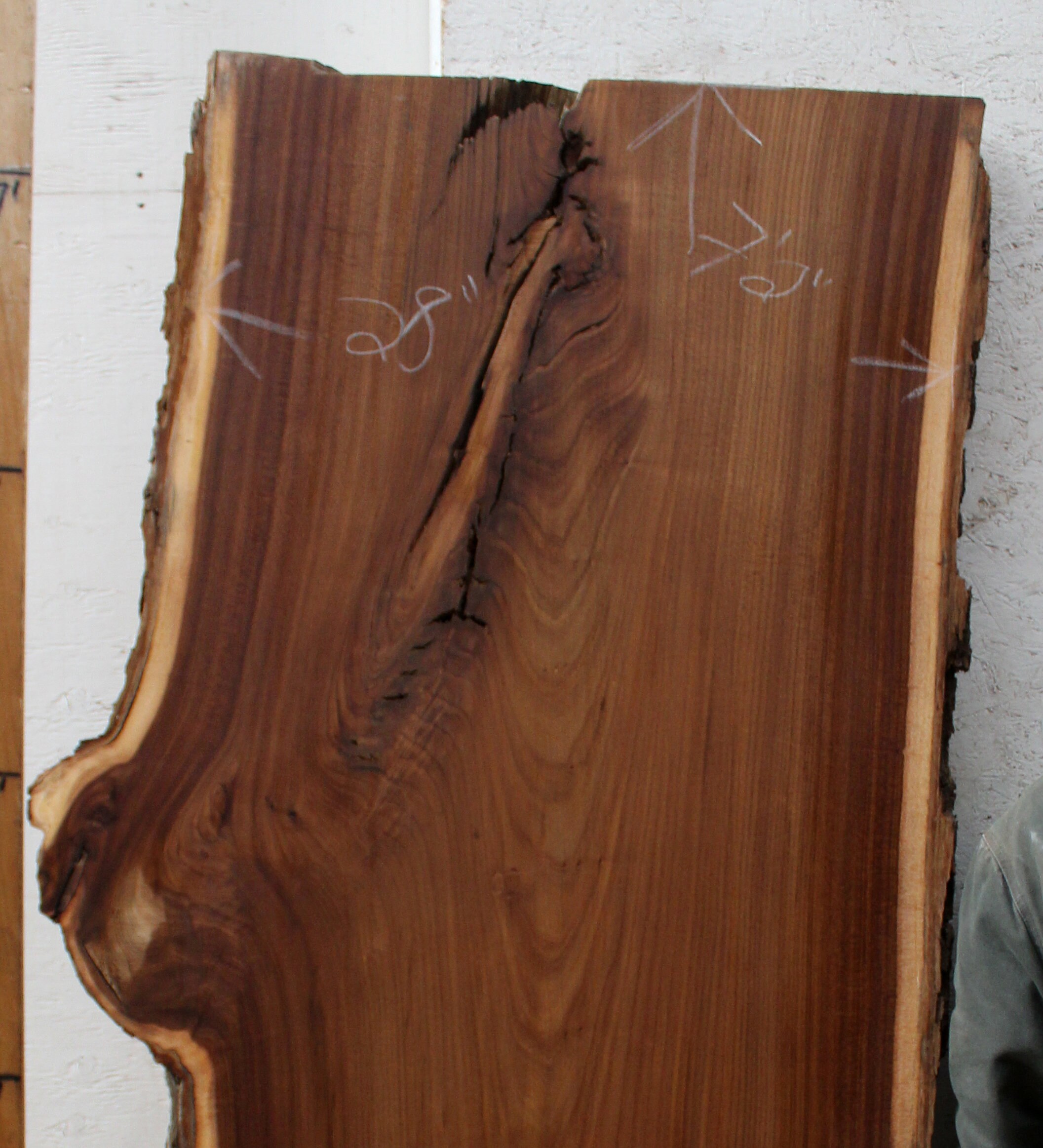 Live Edge Elm Kitchen Island Top Dining Tabletop Natural Raw Wood Slab ...