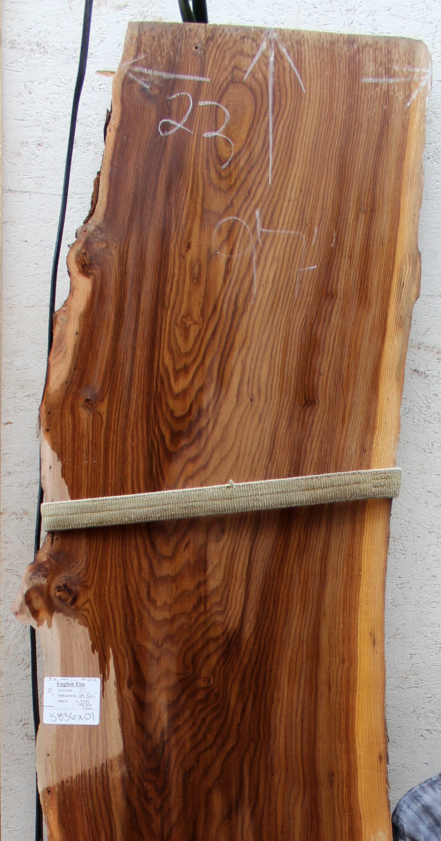 Live Edge Countertop Vanity Top Natural Elm Raw Wood Slab Custom ...