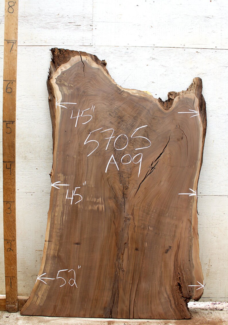Natural Edge Table Top Live Edge Walnut Slab Rustic Wood Dining ...