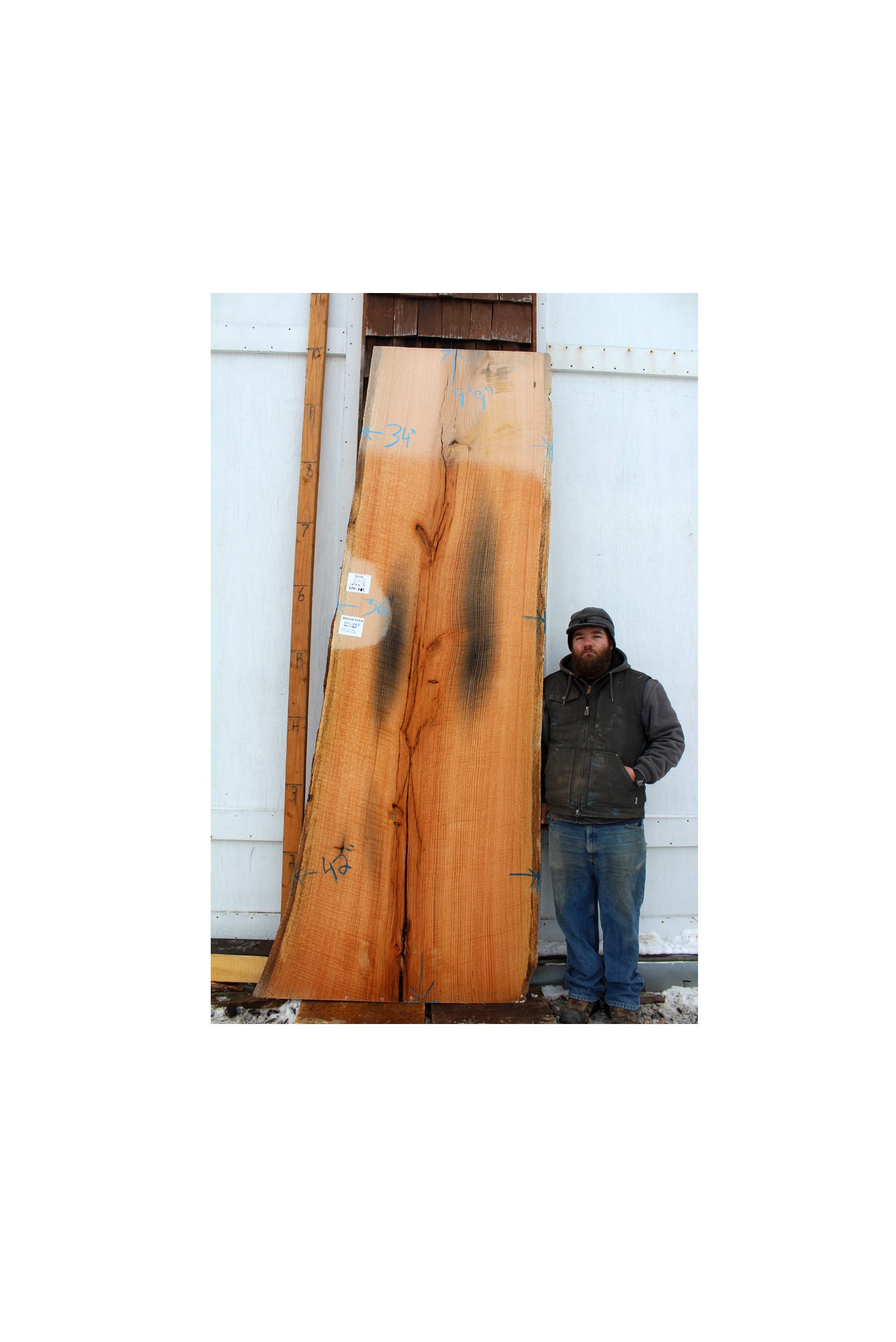 Live Natural Edge Bar Top Red Oak Raw Wood Slab Countertop Custom ...
