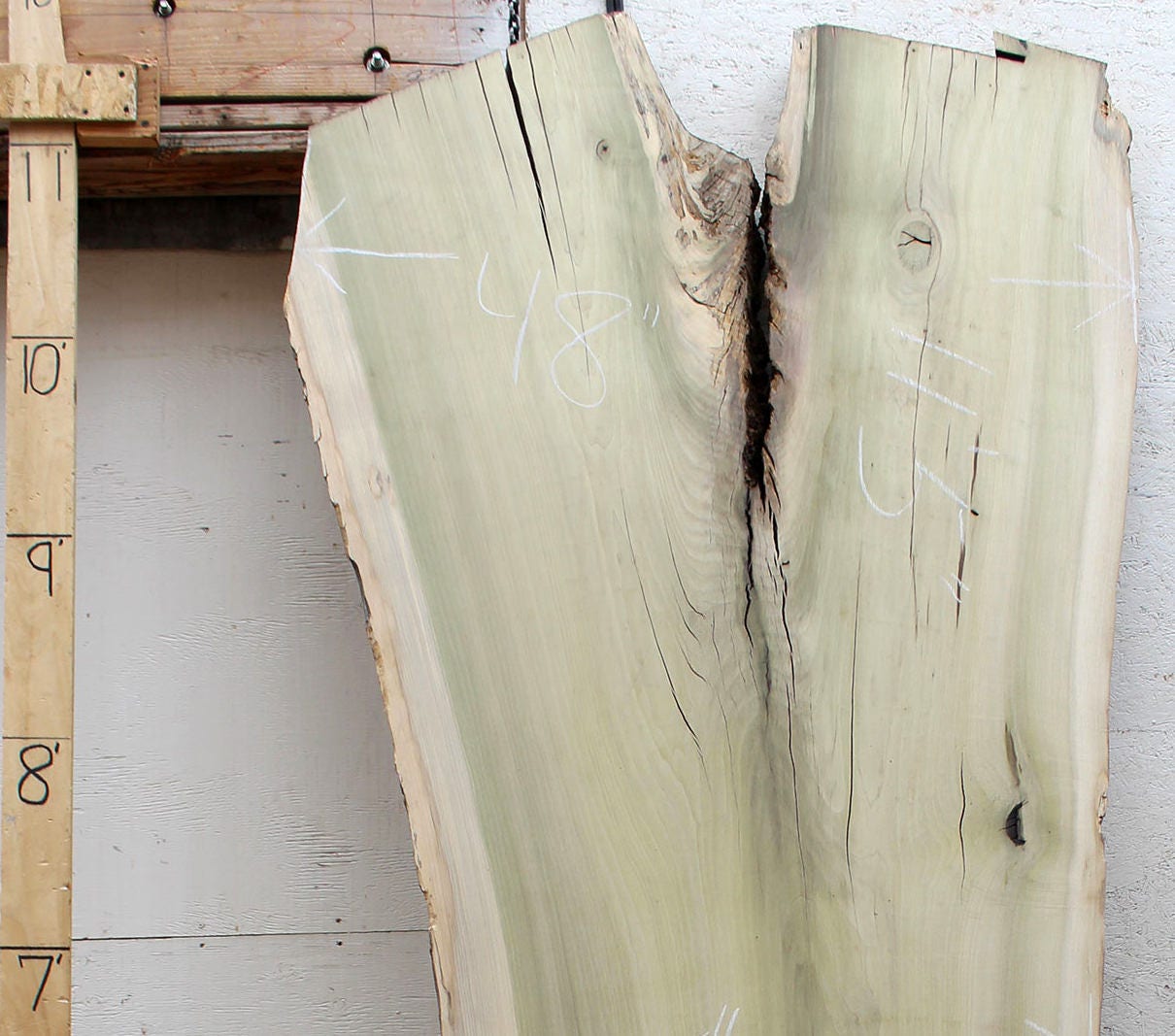 Tulip Poplar Natural Live Edge Wood Slab Tabletop Wide Board - Etsy
