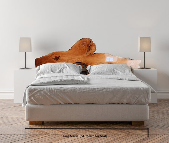 Wood slice headboard store