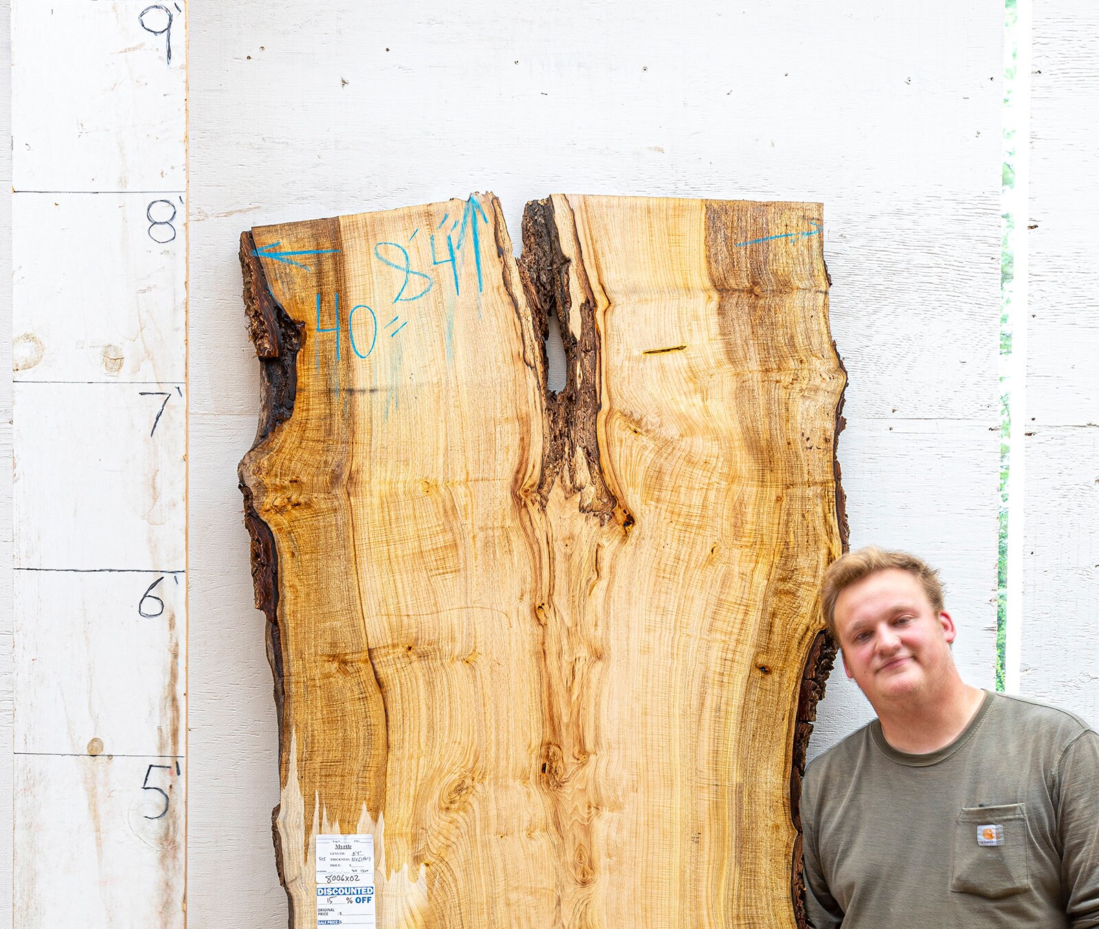Live Edge Vanity Bar Top Natural Myrtle Raw Wood Slab Custom Unfinished ...