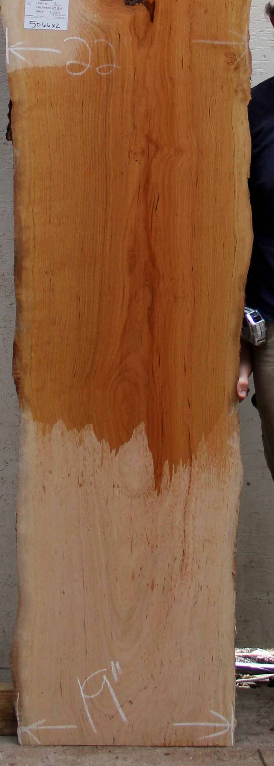 12' Long Live Edge Bar Top Cherry Natural Raw Wood Slab Counter Bartop ...