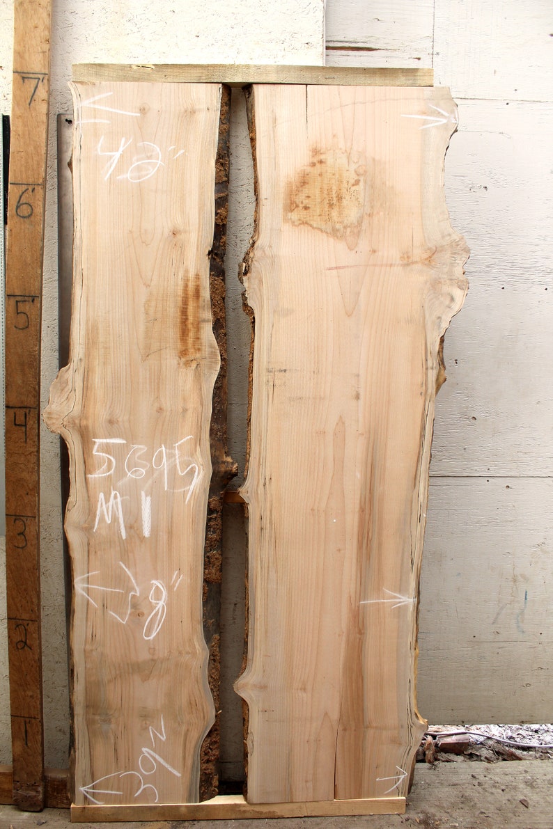 Live Edge River Tabletop Natural Big Leaf Maple Raw Wood Slab Custom ...