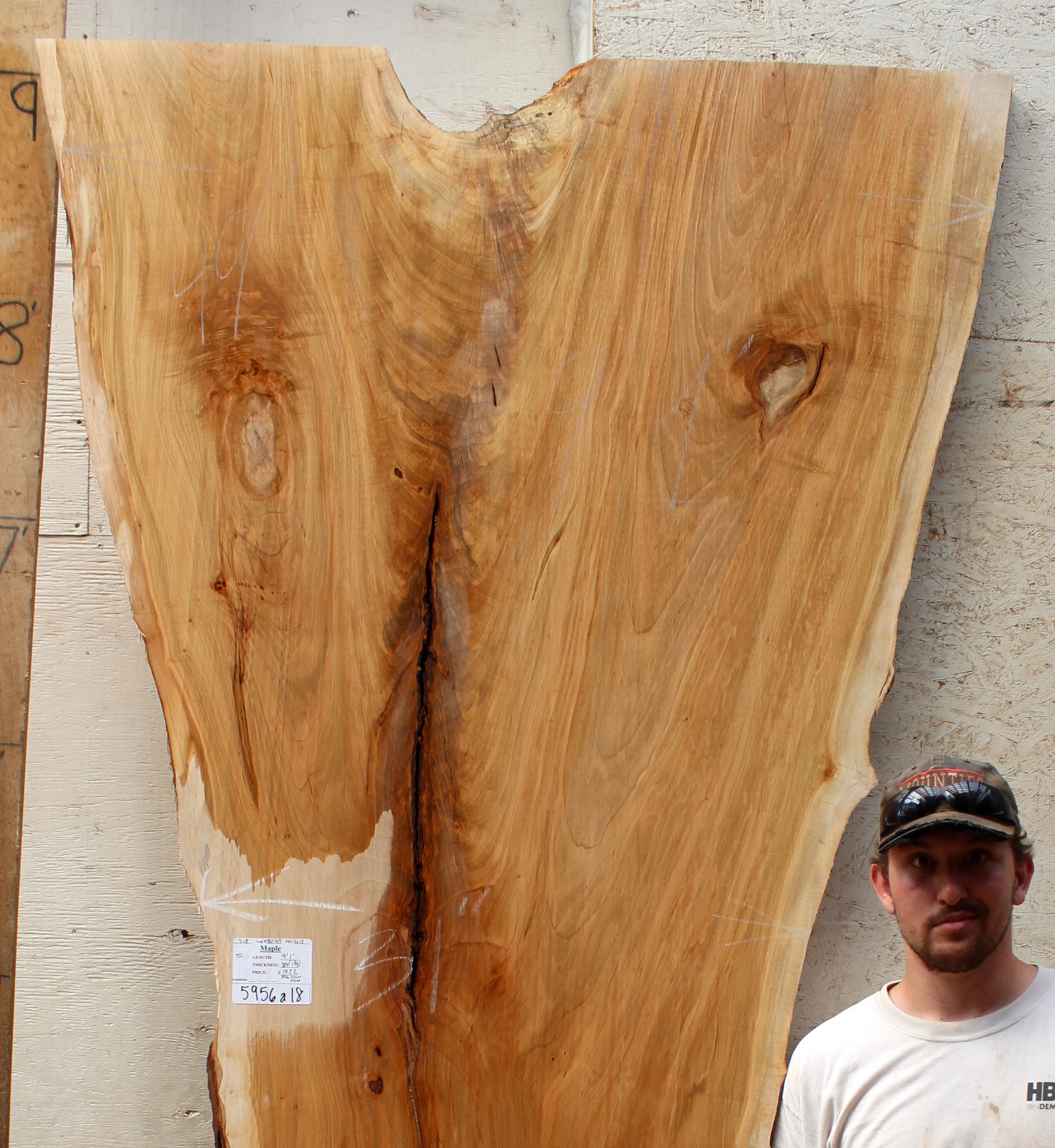 Maple Slab Live Edge Kitchen Table Top Natural Raw Wood Dining Tabletop ...