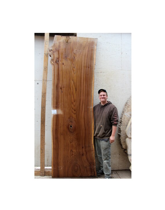 Live Edge Dining Table Natural Elm Raw Wood Slab Custom - Etsy
