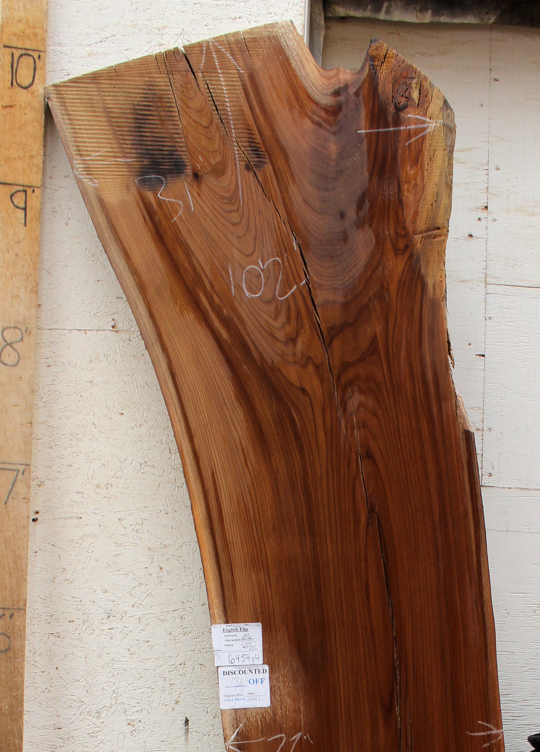 Rustic Live Edge Countertop Natural Elm Raw Wood Slab Custom - Etsy