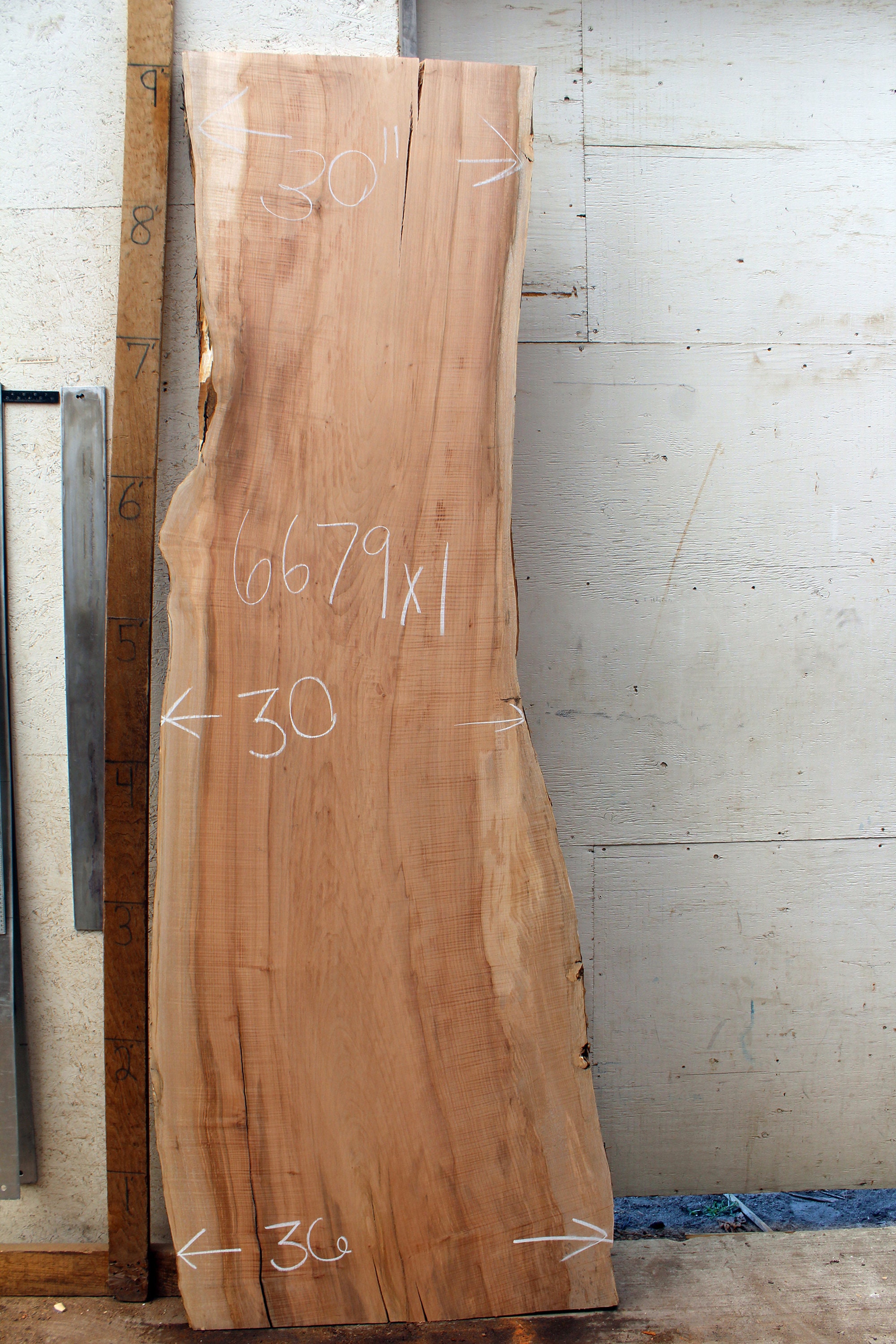 Figured Live Edge Countertop Natural Raw Big Leaf Maple Wood Slab ...