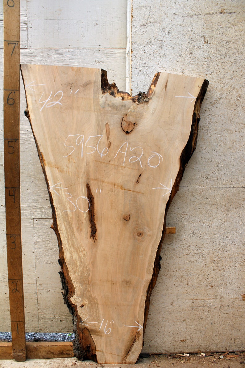 Maple Slab Live Edge Kitchen Island Top Natural Raw Wood - Etsy