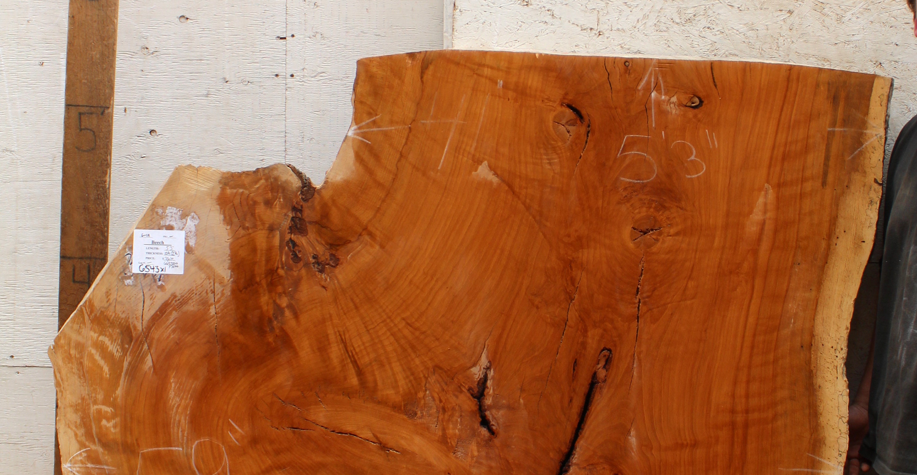 Live Edge Kitchen Island Dine Tabletop Natural Beech Raw Wood Slab ...