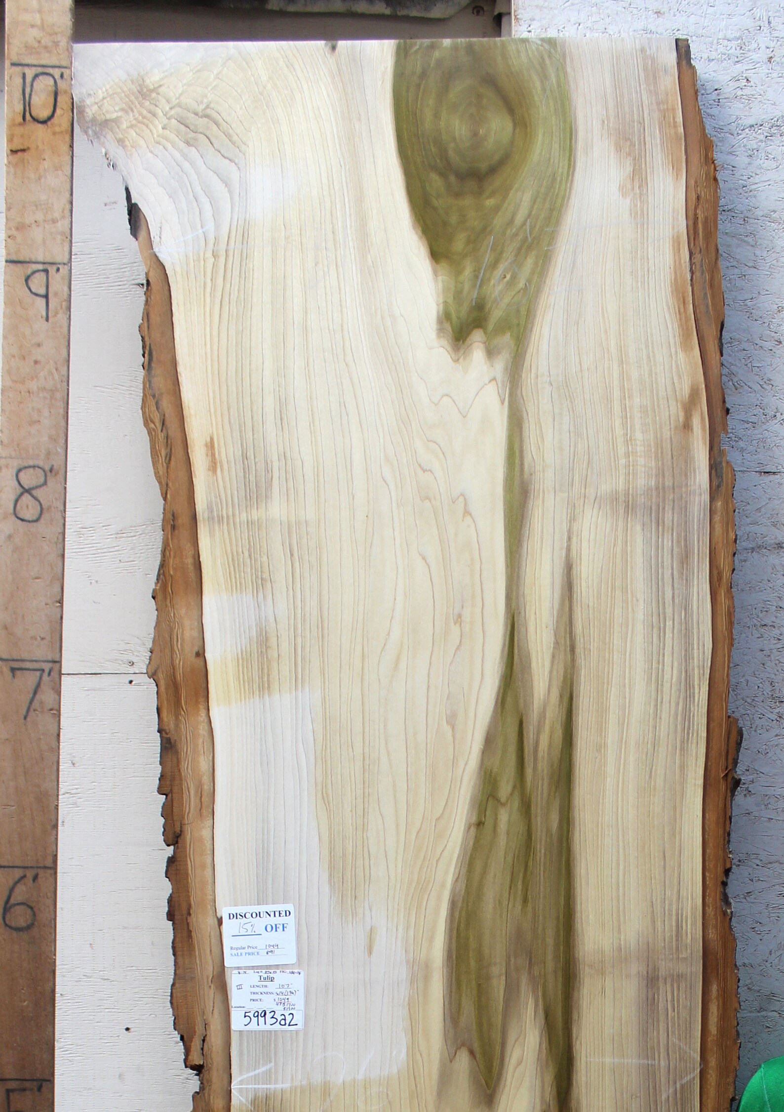 Natural Raw Wood Slab Poplar Tulip Custom Bar Top Wooden Furniture ...