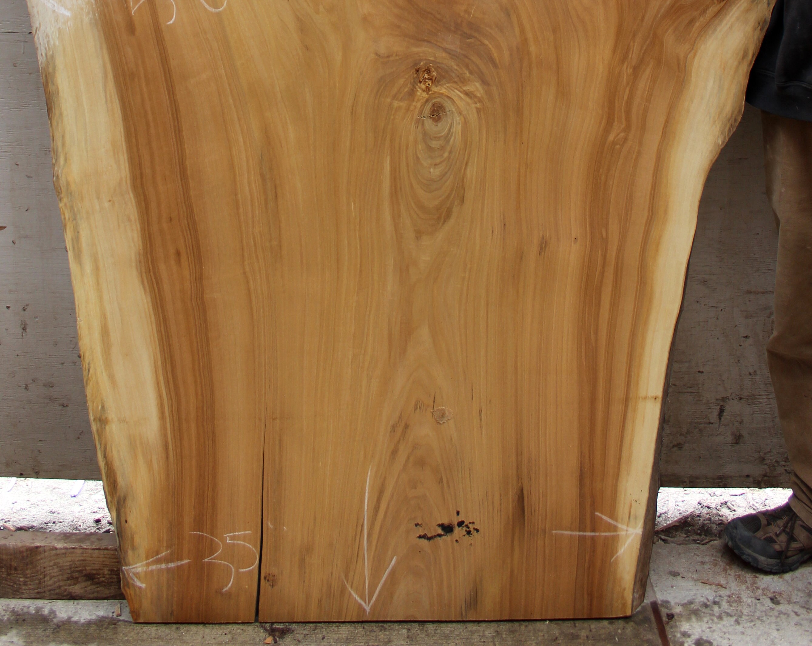 Wood Slab Kitchen Table Natural Raw Wooden Tabletop Live Edge Island ...