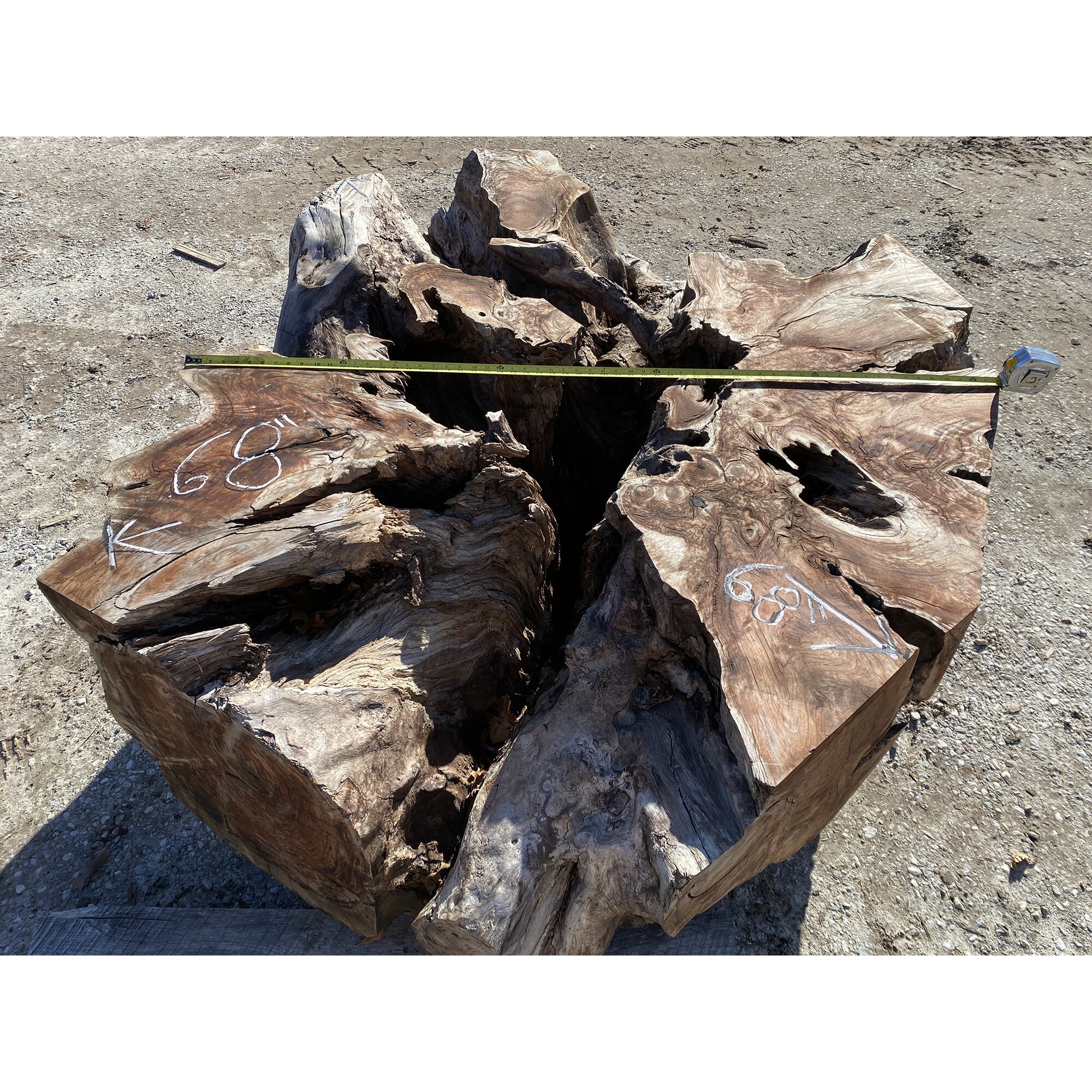 Walnut Table Base Claro Walnut Root Ball Stump Large Stump - Etsy UK