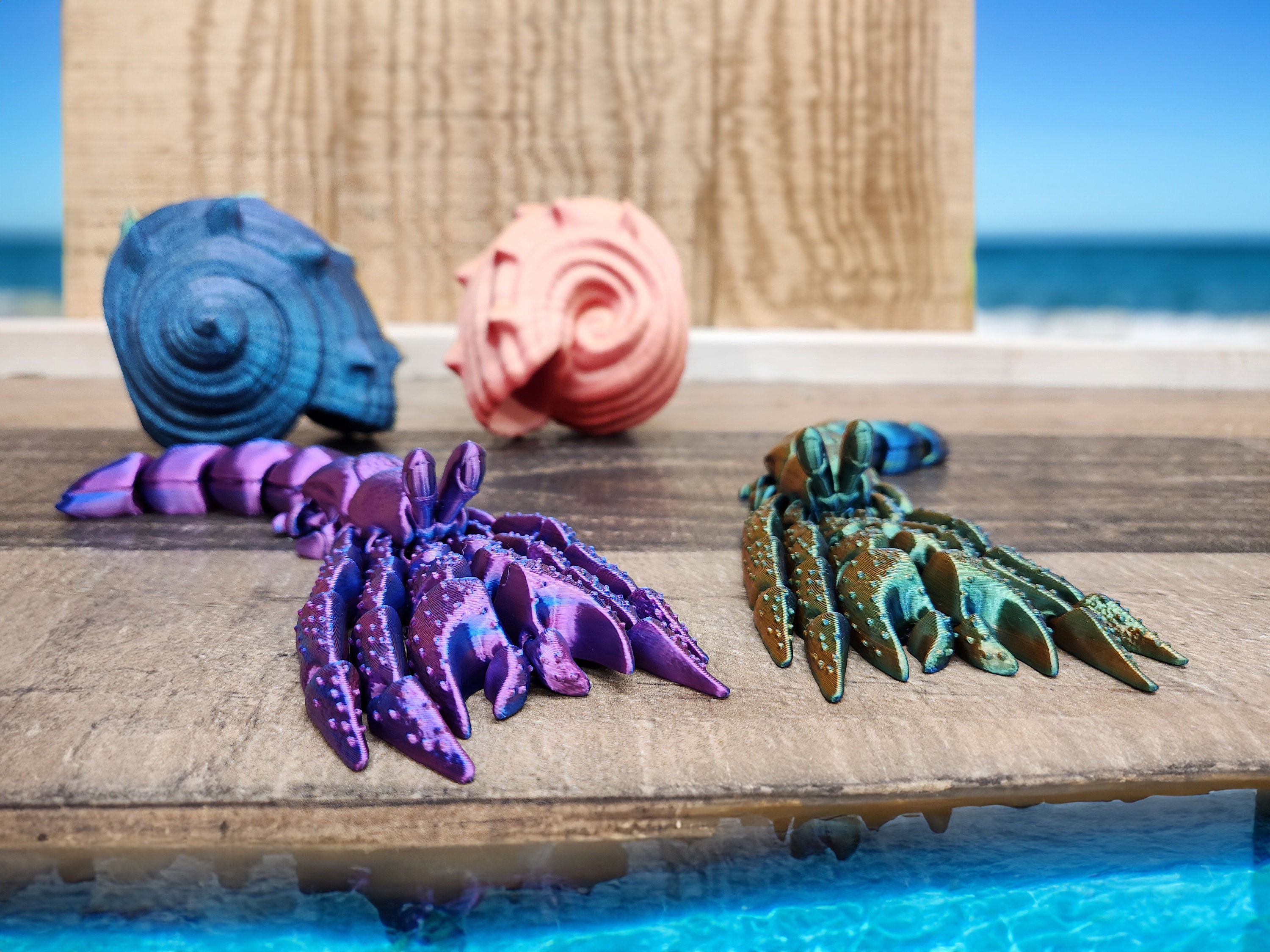 Hermit Crab and Shell 3D Printed Fidget Toy Hermit Crab Fidget 3D ...