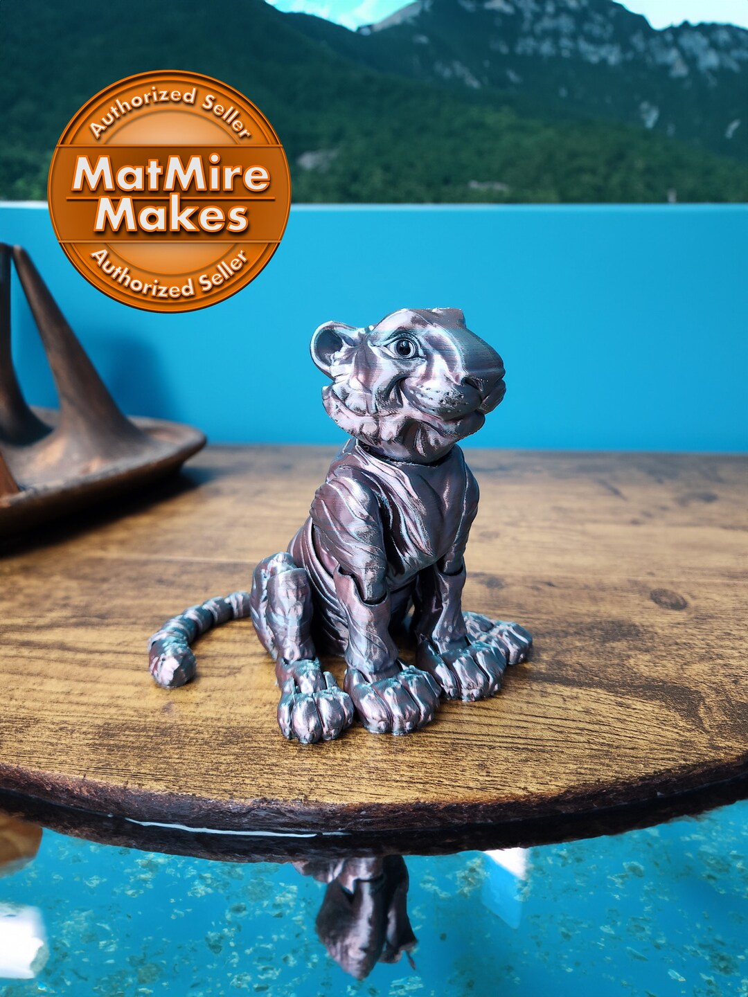 3D Printed Tiger Fidget Toy - Tiger Fidget - 3D Printed Articulating ...