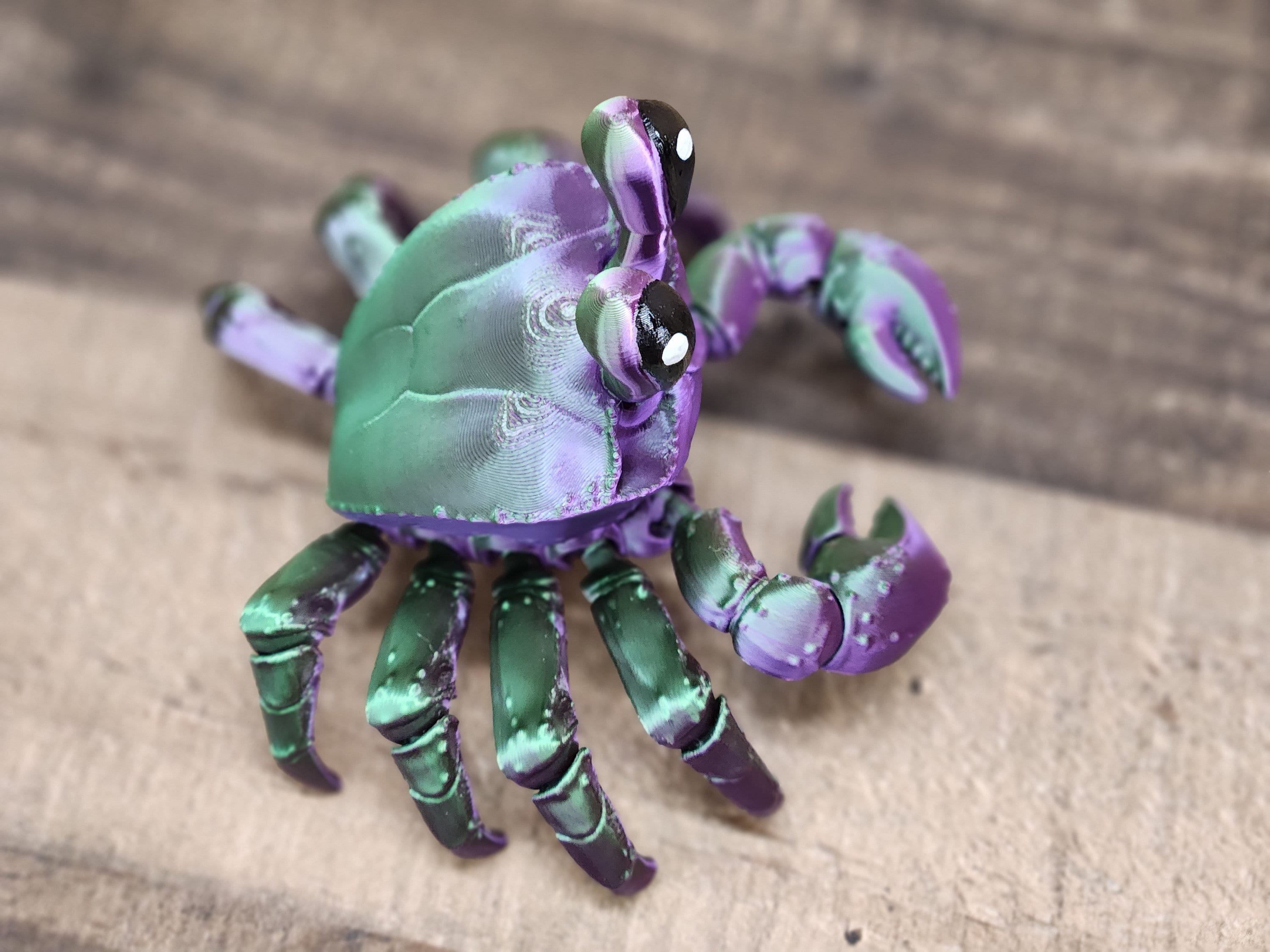 Ghost Crab 3D Printed Articulating Toy - Etsy