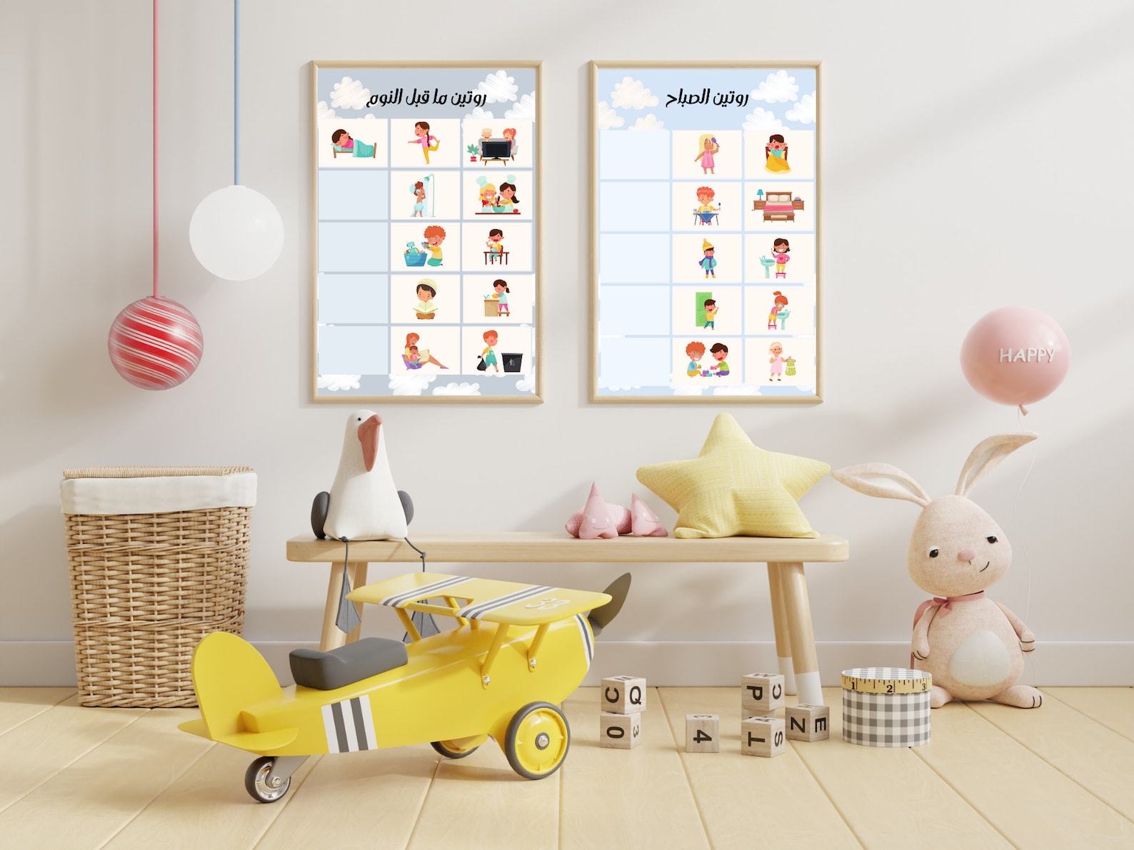 Arabic Daily Routine Printable Chart & Cards, Arabic Poster - Etsy Canada