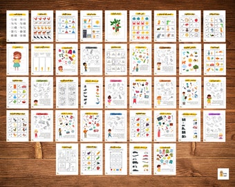 Arabic Busy Book Binder for Toddlers,preschoolers, Arabic Interactive ...