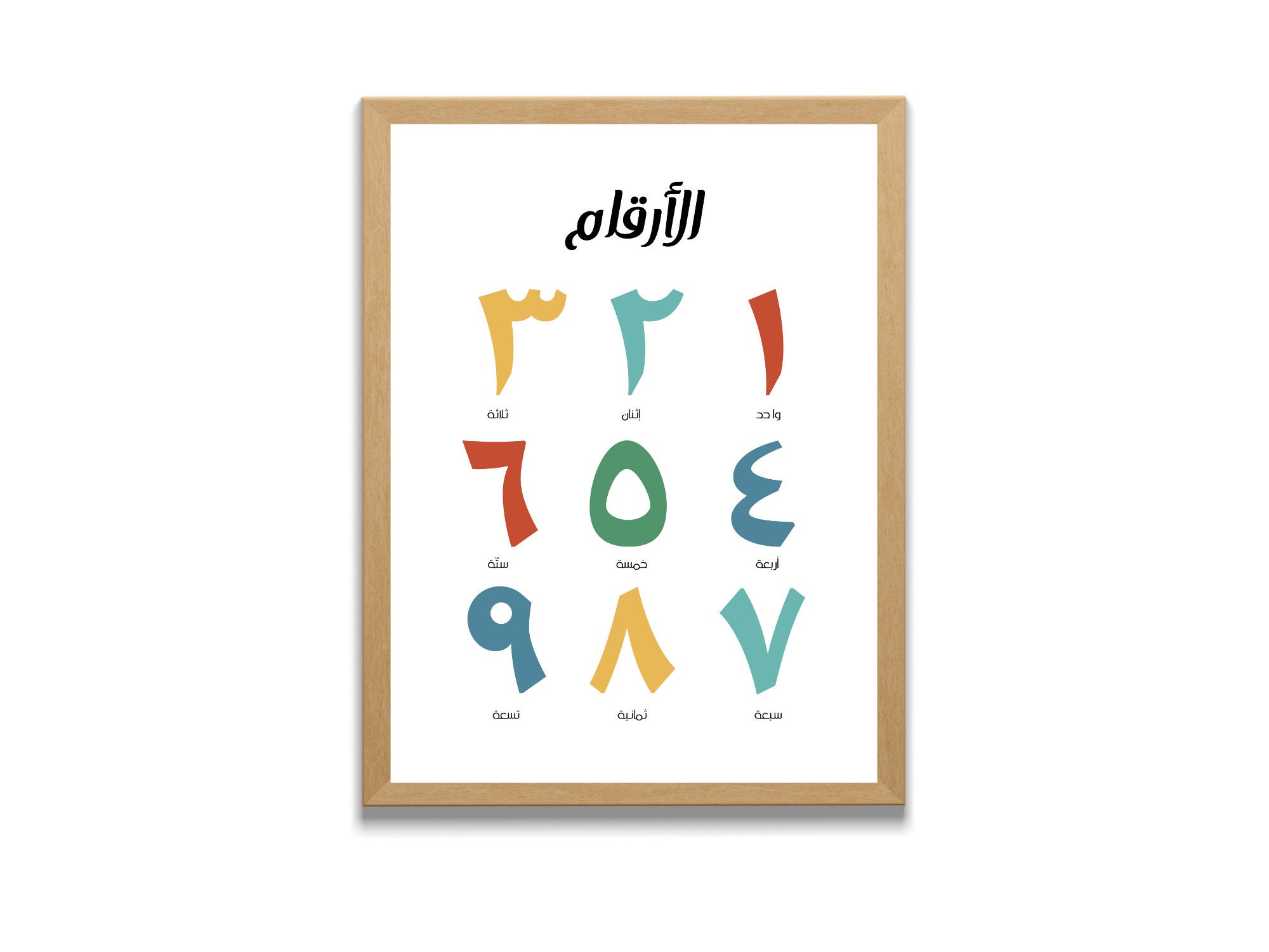 Arabic Alphabet, Numbers and Shapes Bundle, Basic Arabic Set of 3 ...