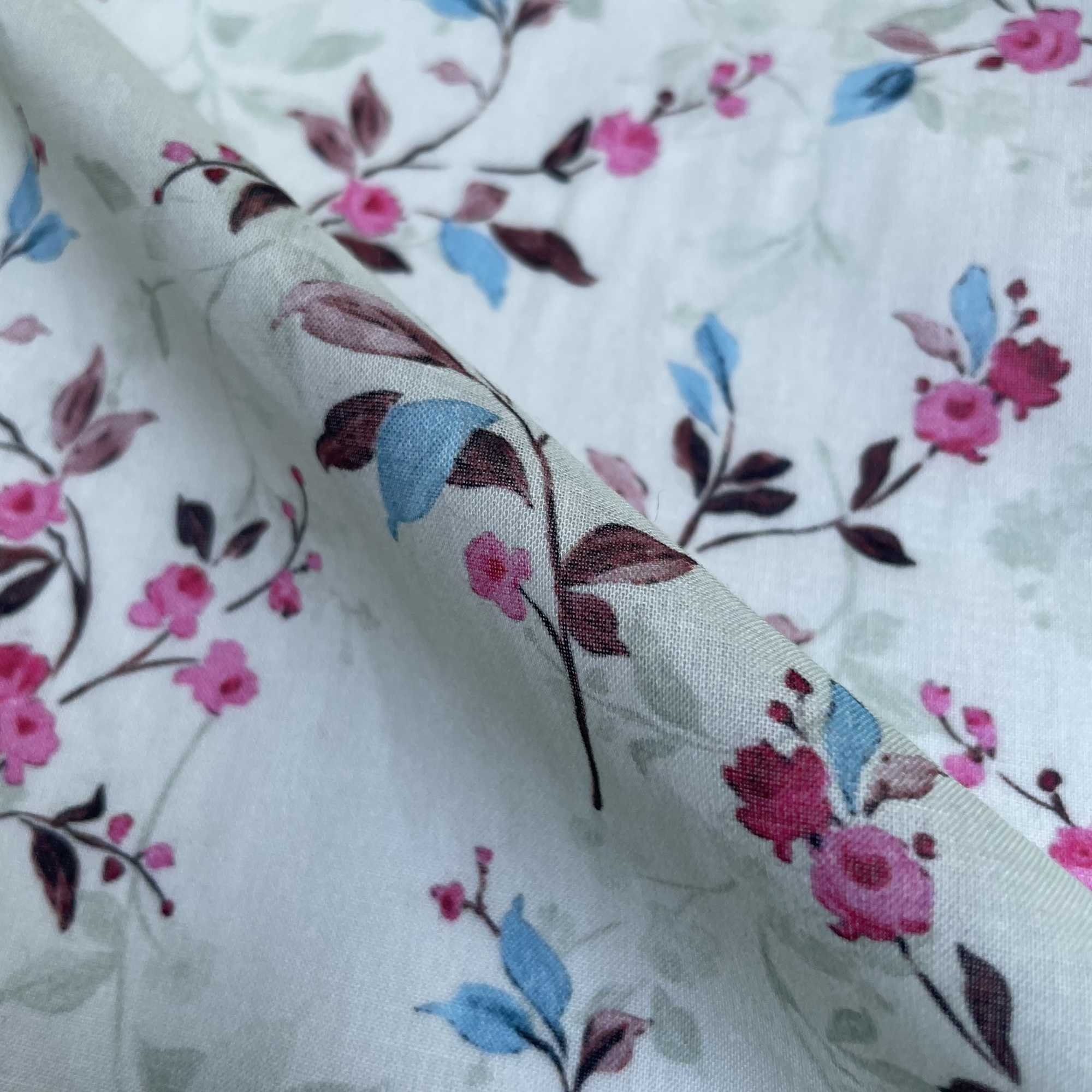 100% Cotton Lawn Ellie Floral Flowers Print Design Summer Clothing ...