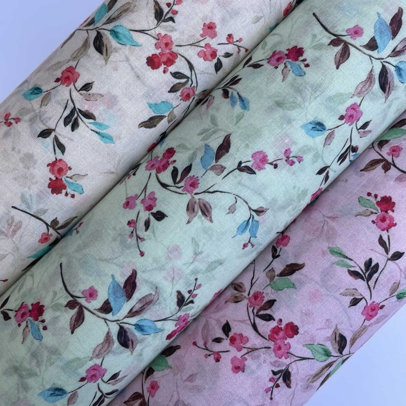 100% Cotton Lawn Ellie Floral Flowers Print Design Summer Clothing ...