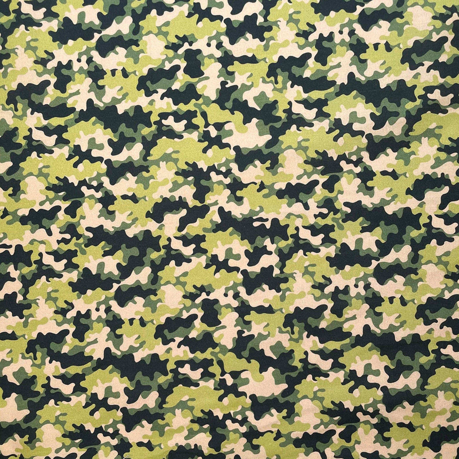 100% Cotton Camouflage Camo Army Print Design Arts Crafts Dress Making ...