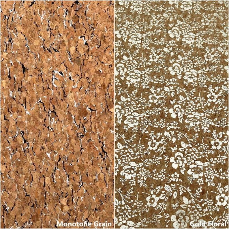 Natural Cork PU Leather Fabric Material for Crafts Home Décor - Etsy UK