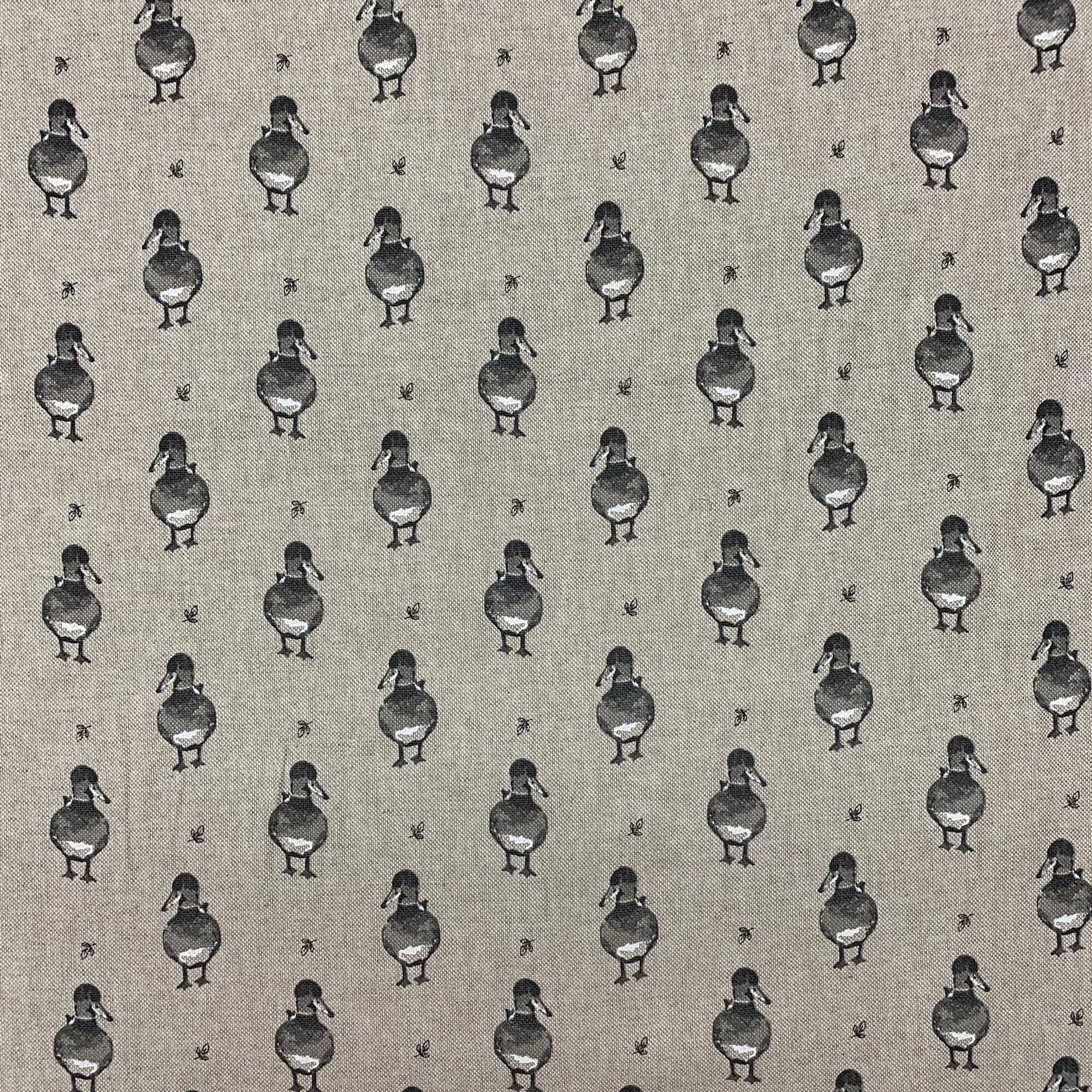 Vintage Monotone Animals Print Design Cotton Rich Linen Fabric | Etsy UK