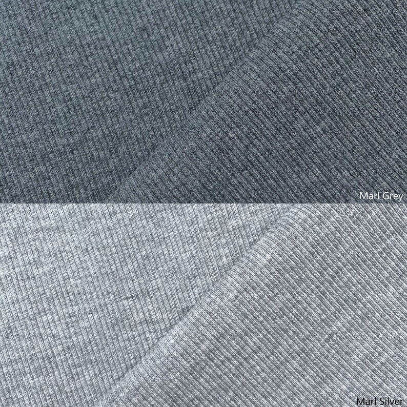 Plain Coloured Ribbing Stretch Tubular Ribbed Cuff Cuffing Cotton ...