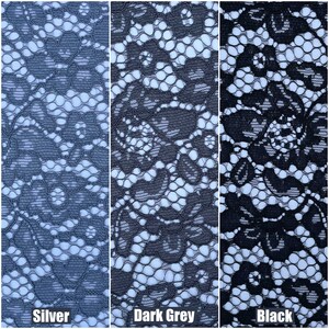 Corded Lace Fabric Lightweight Soft Rachel Lace Floral Textured ...