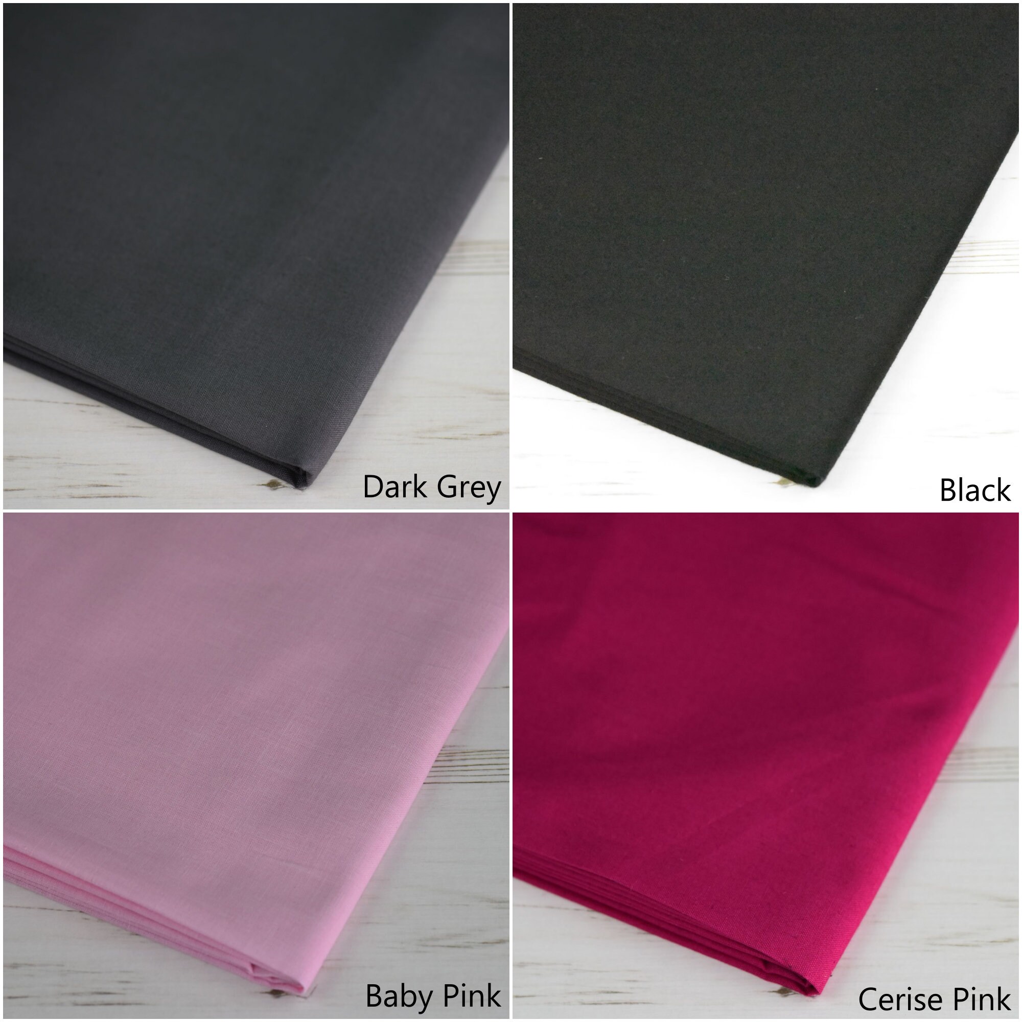 Extra Wide 100% Cotton Sheeting Fabric Plain Solid Colours - Etsy UK