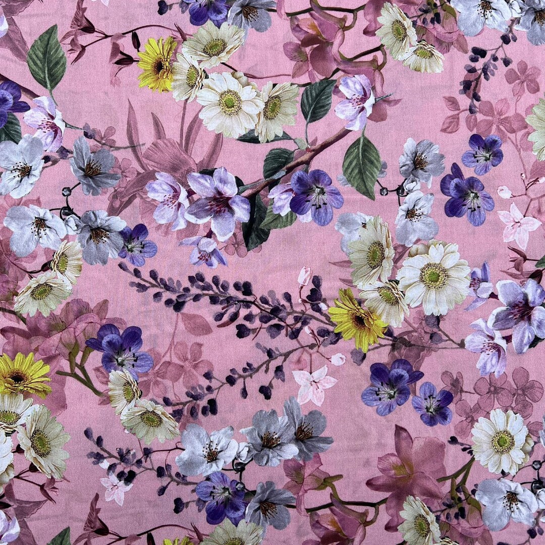 100% Cotton Lawn Matilda Rose Floral Print Design Summer Clothing Dress ...