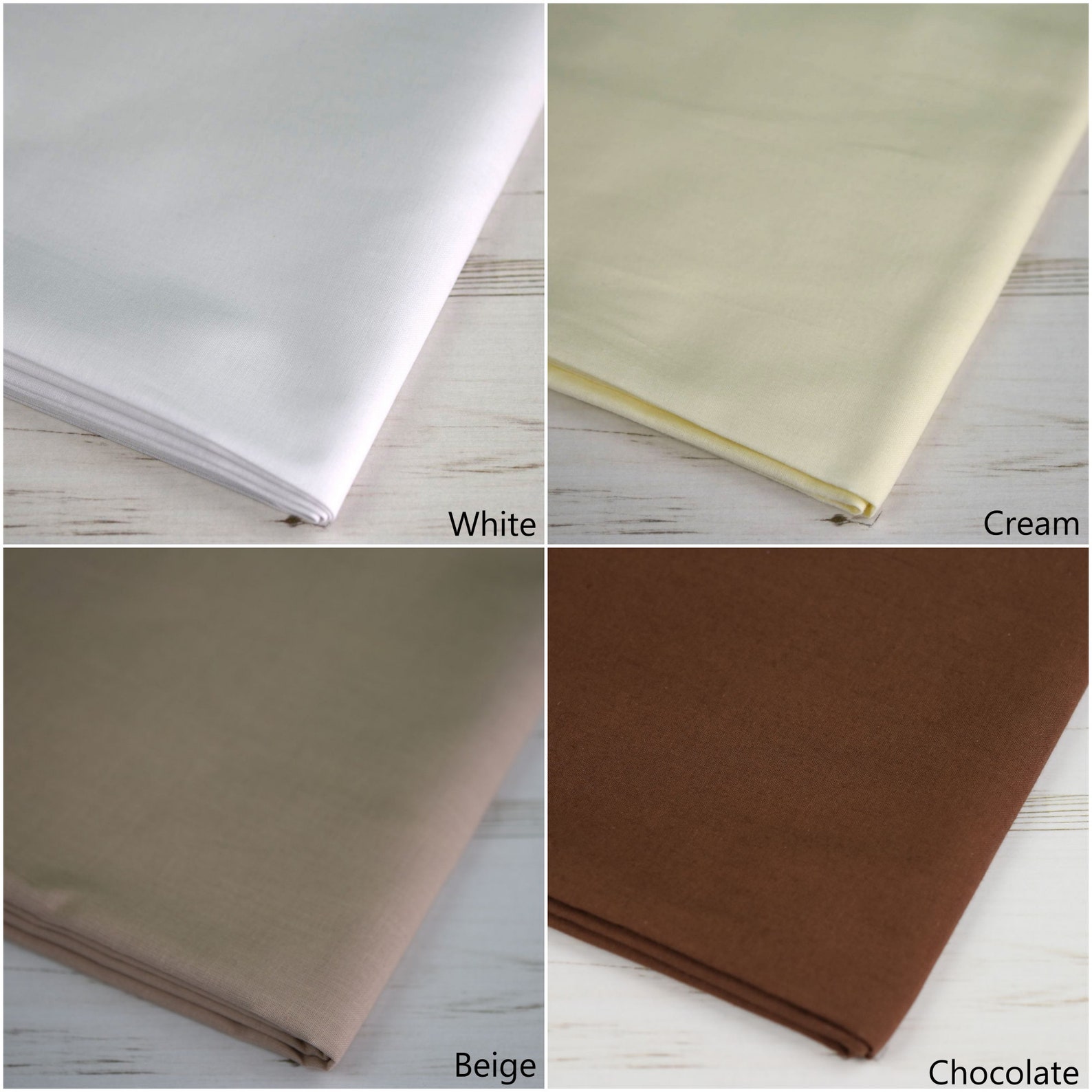 Extra Wide 100% Cotton Sheeting Fabric Plain Solid Colours - Etsy UK