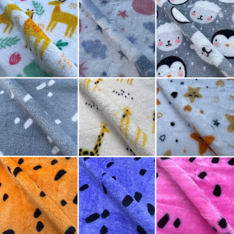 Printed Fleece Fabric - Etsy