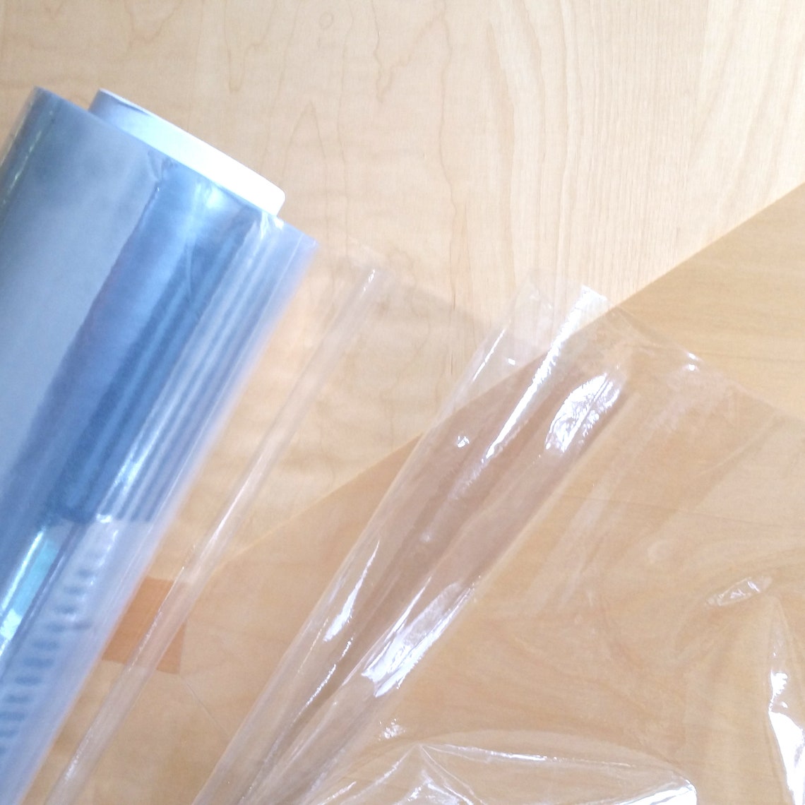 Crystal Clear PVC Wipe Clean Vinyl Tablecloth Table Protector - Etsy UK