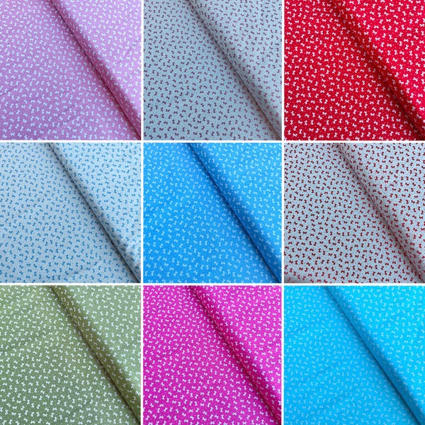 Bow Print Fabric - Etsy UK