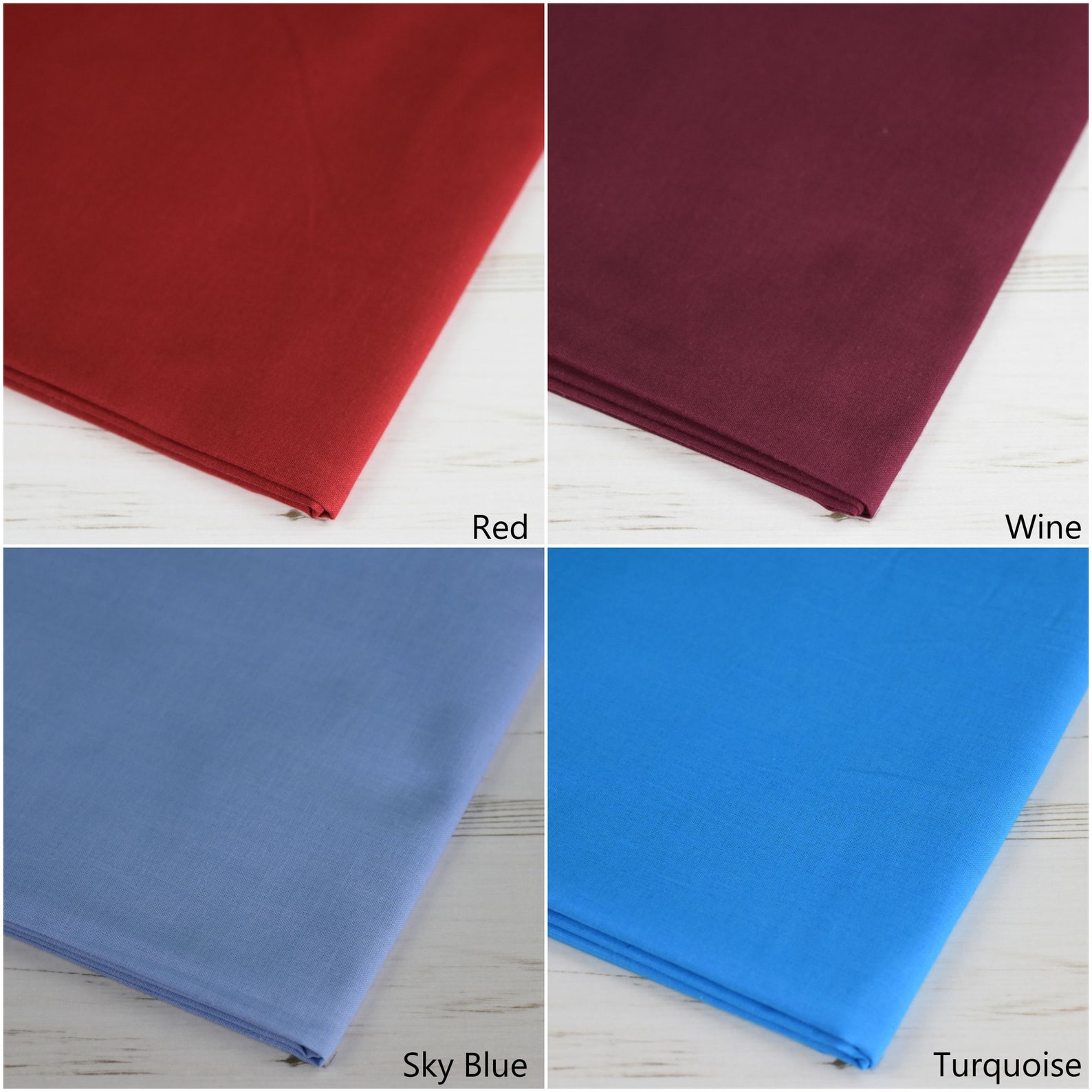 Extra Wide 100% Cotton Sheeting Fabric Plain Solid Colours - Etsy UK