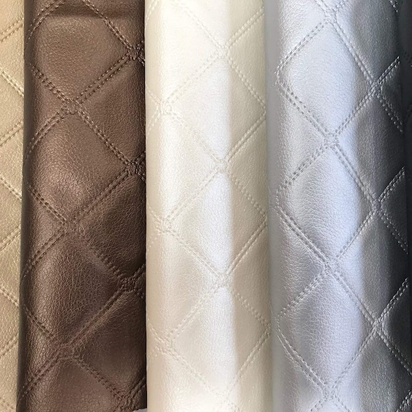 Faux Leather Diamond Stitch - Etsy