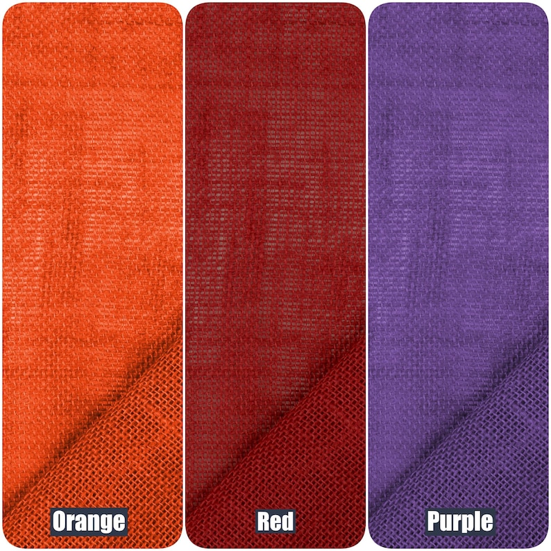Coloured Hessian Jute Burlap Fabric by the Metre – Rustic Natural Craft ...
