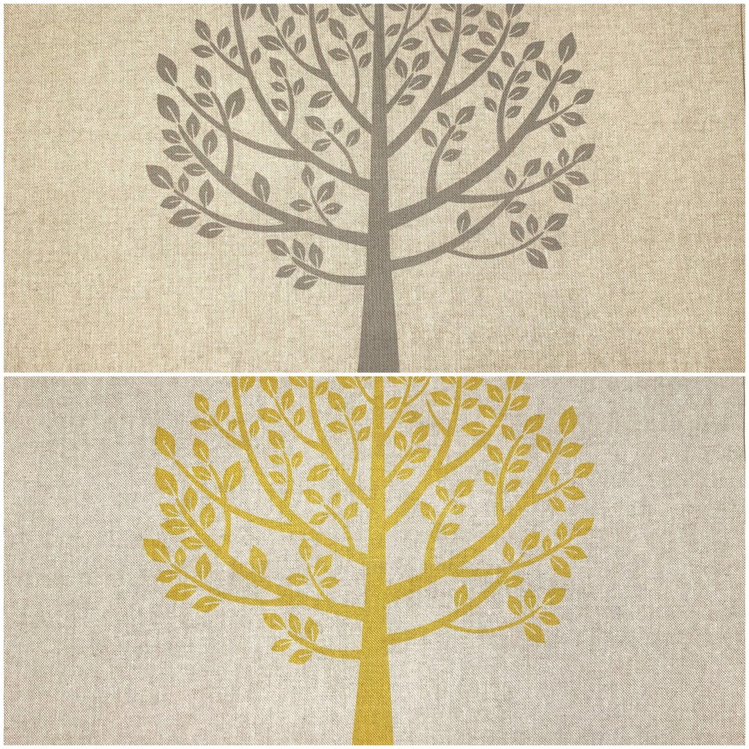 Mulberry Trees Digital Print Design Premium Cotton Rich Linen Fabric ...