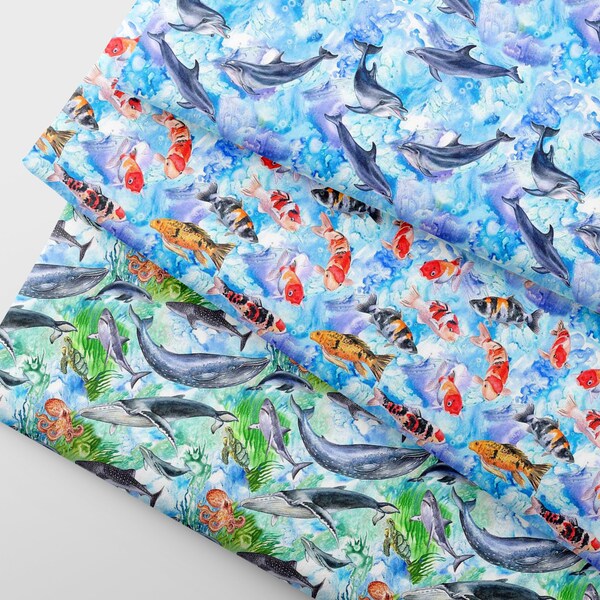 Fish Design Fabric - Etsy
