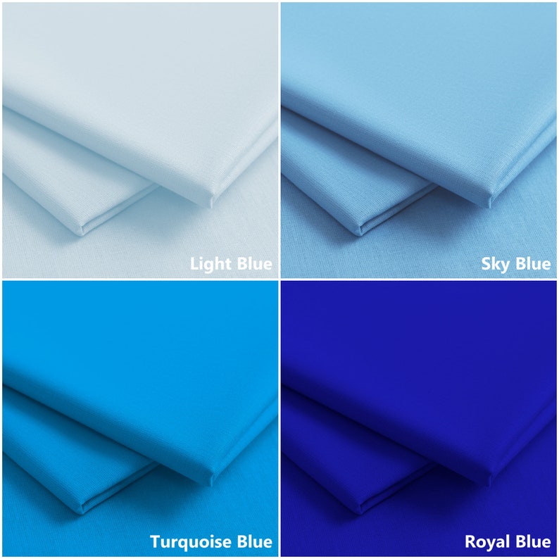 Extra Wide 100% Cotton Sheeting Fabric Plain Solid Colours - Etsy UK