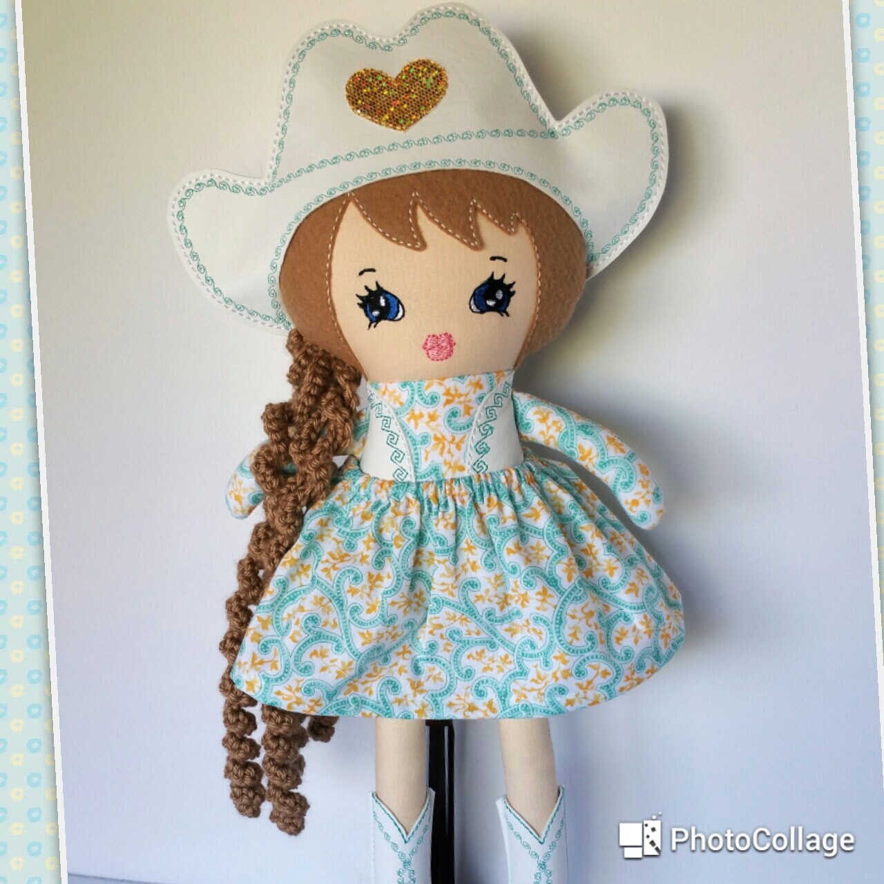 Handmade Rag Doll Cowgirl Fabric Doll Custom Order - Etsy