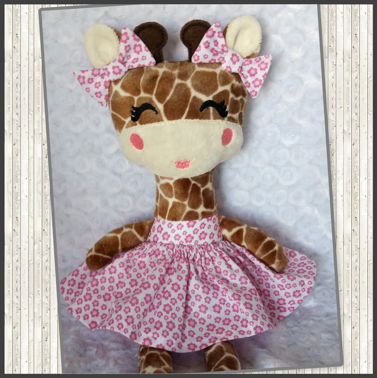 Handmade Stuffie Giraffe Fabric Doll Rag Doll Custom Order - Etsy