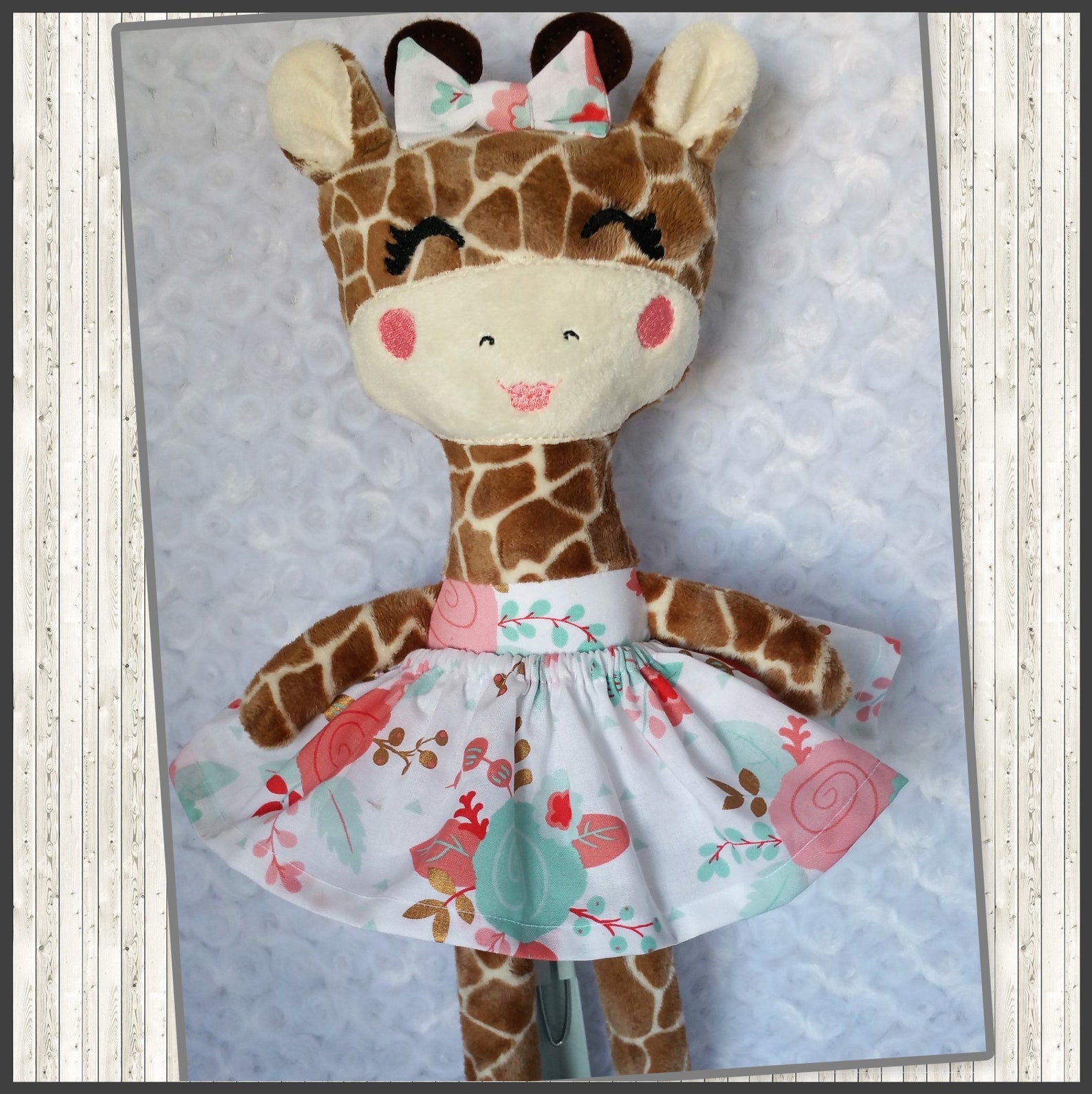 Handmade Stuffie Giraffe Fabric Doll Rag Doll Custom Order - Etsy
