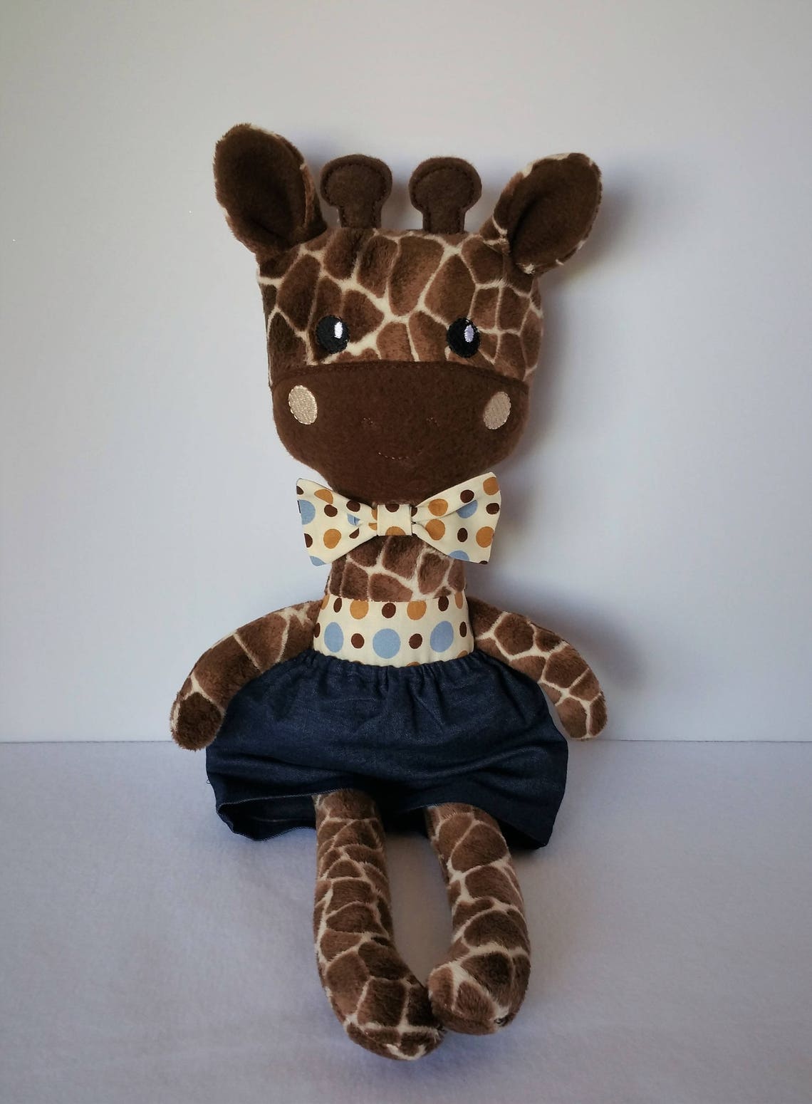 Handmade Stuffie Giraffe Fabric Doll Rag Doll Custom Order - Etsy