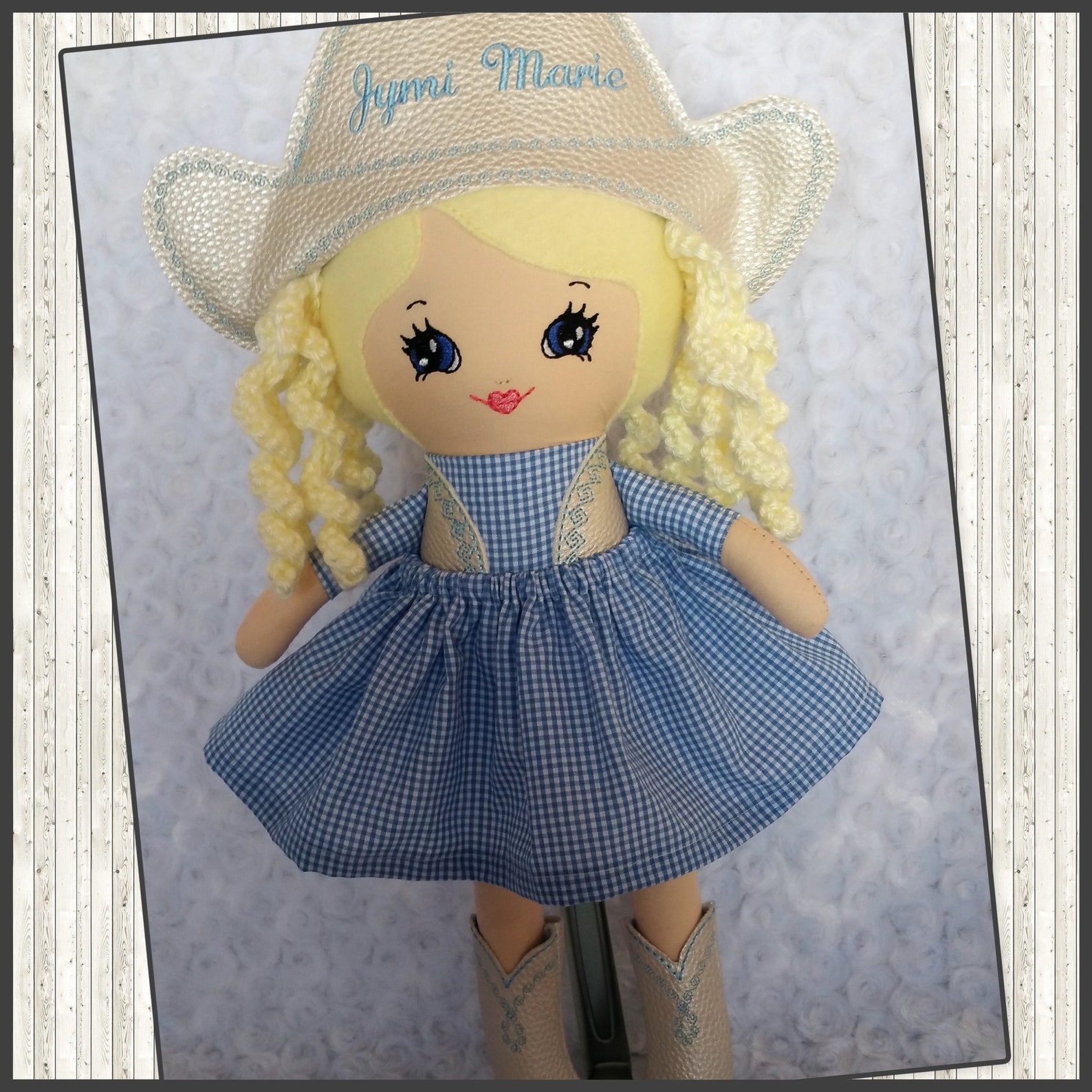 Handmade Rag Doll Cowgirl Fabric Doll Custom Order - Etsy