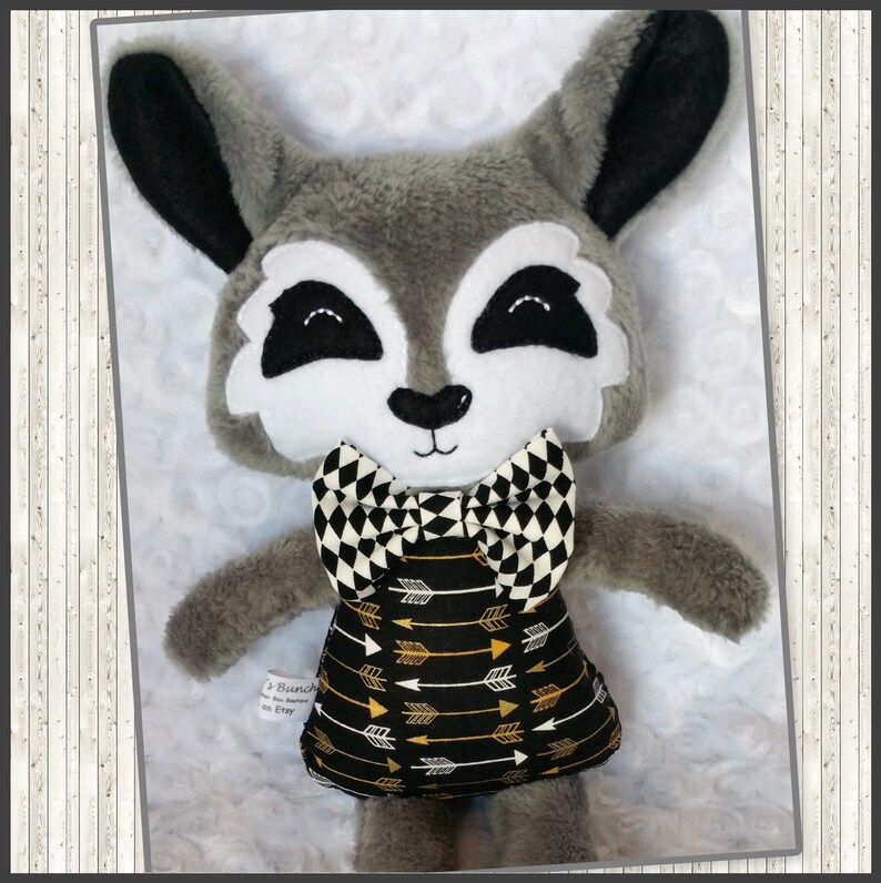 Handmade Stuffie Wolf Fabric Doll Rag Doll Custom Order - Etsy