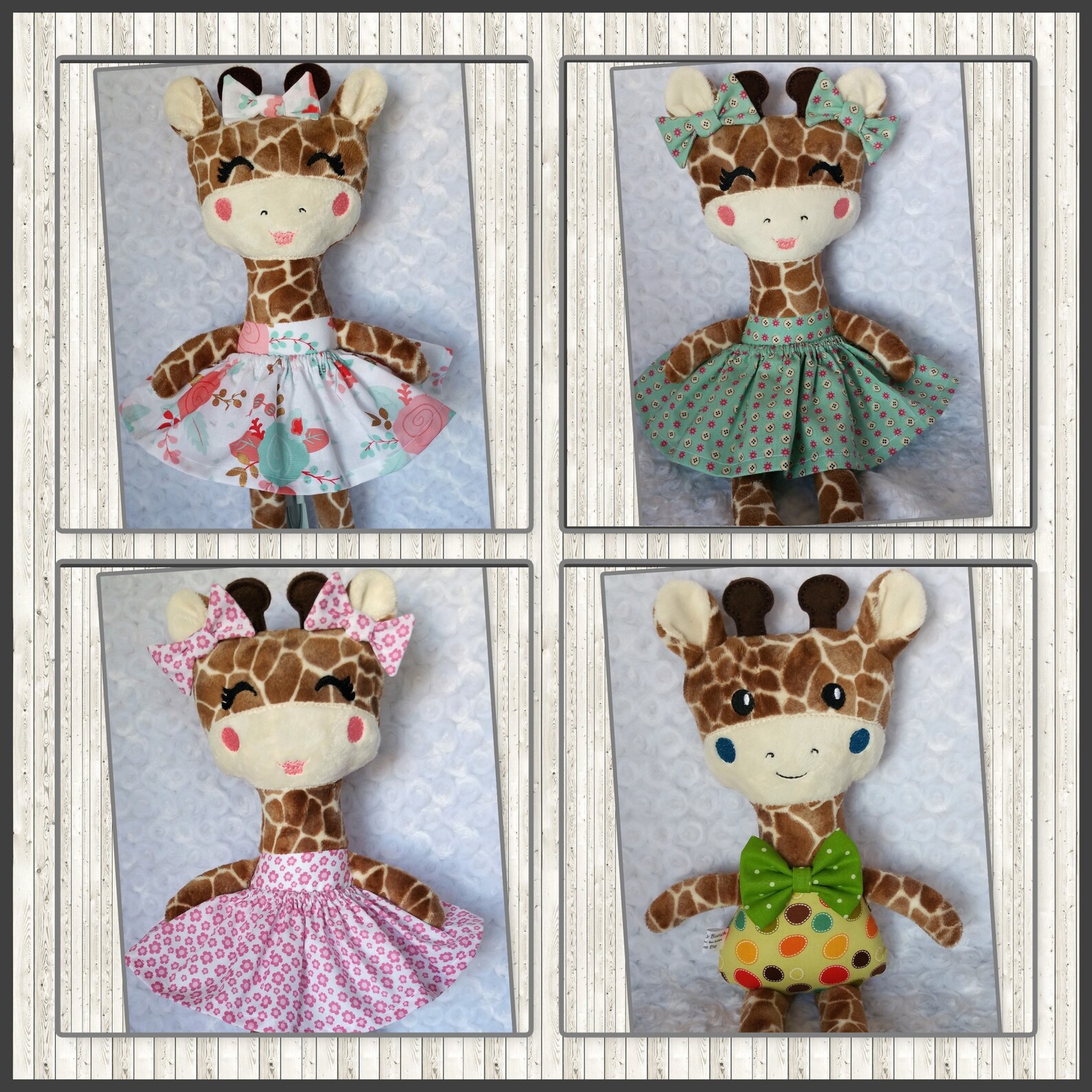 Handmade Stuffie Giraffe Fabric Doll Rag Doll Custom Order - Etsy